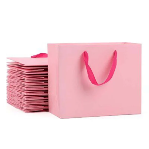 Pink Paper Bags Wholesale in Bulk - Goto Packaging
